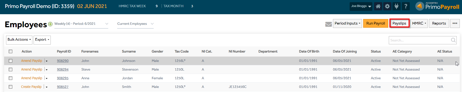 Employer Payment Summary (EPS)